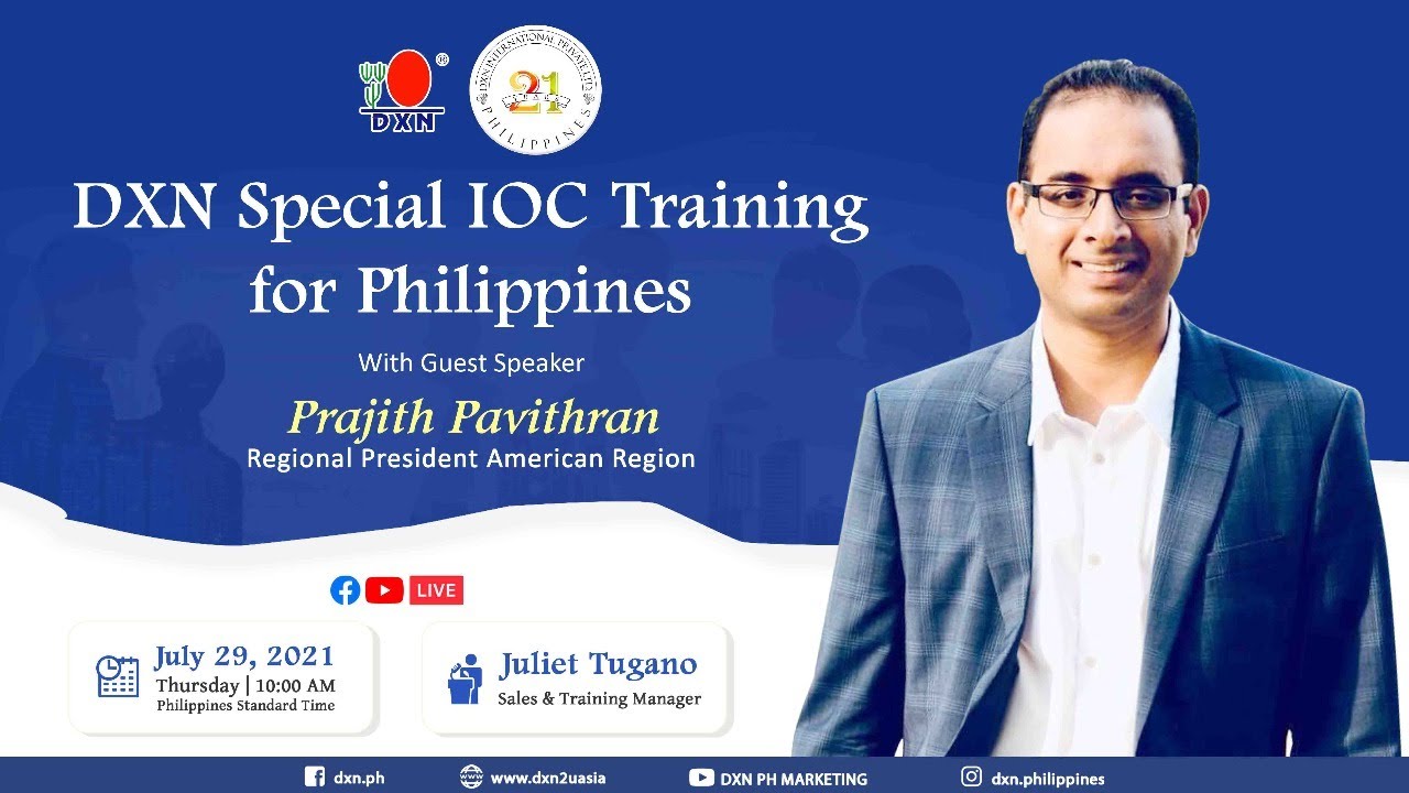 DXN Digital International Livestream | Special IOC Training for ...