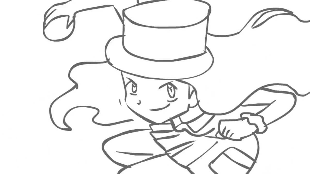 Pokemon XY trainer battle animation (outline animation ) - YouTube