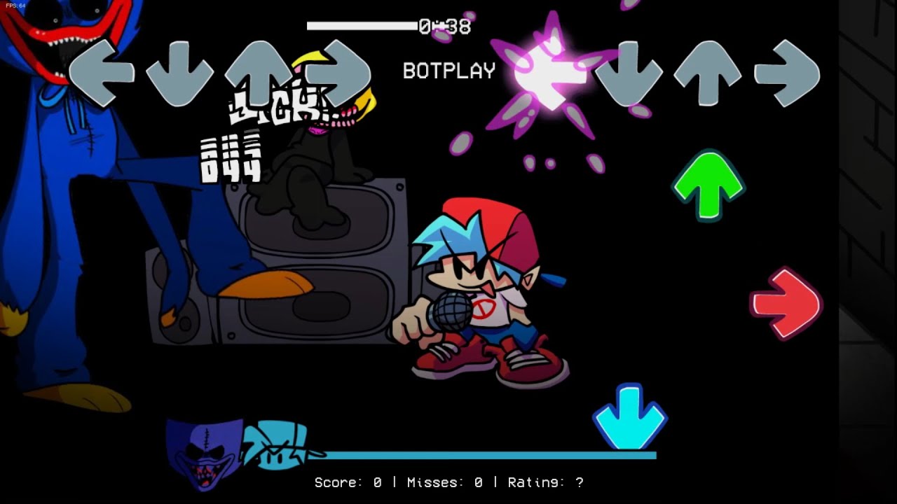 FNF VS Huggy Wuggy 2nd SONG (replaced) FULL HORROR GAME [HARD] - YouTube