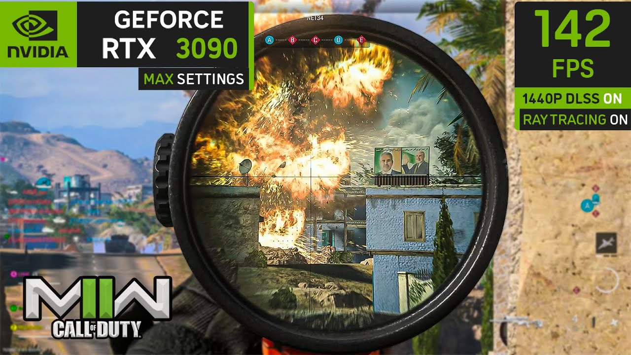 COD MW2 Ground War Sniper Gameplay | FPS Benchmark | NVIDIA GEFORCE RTX ...