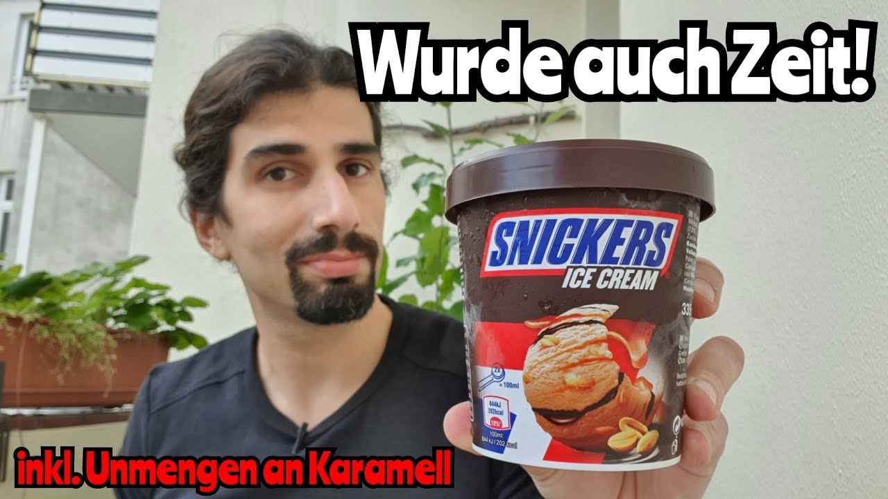 Snickers Ice Cream Pint Review | Ein Traum für Snickers Fans? - YouTube