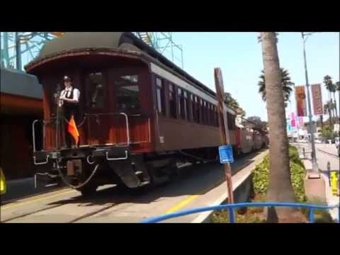 (7-1-13) Santa Cruz Beach Train Arrives and Departs the Santa Cruz ...