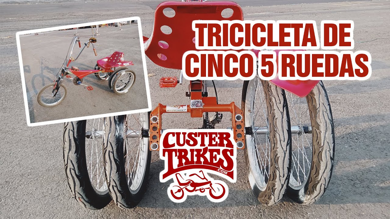 Tricicleta Custer de cinco ruedas - YouTube