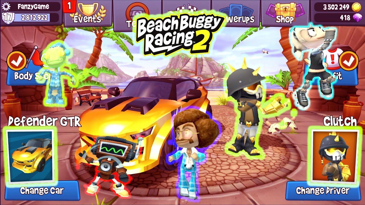 Defender GTR New Gold Skin Part 2 + Roxie Roller + BeatBot + B'Zorp ...