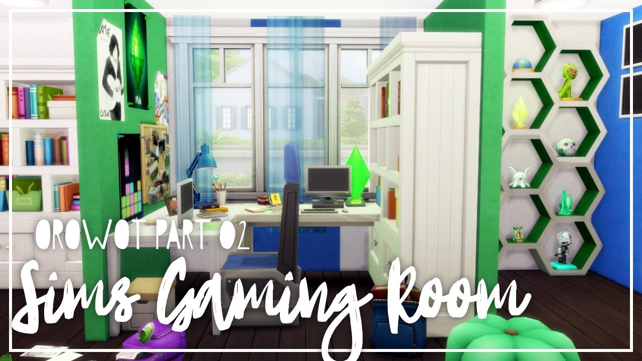 Sims Gaming Room - OROWOT Part 02 - The Sims 4 - YouTube