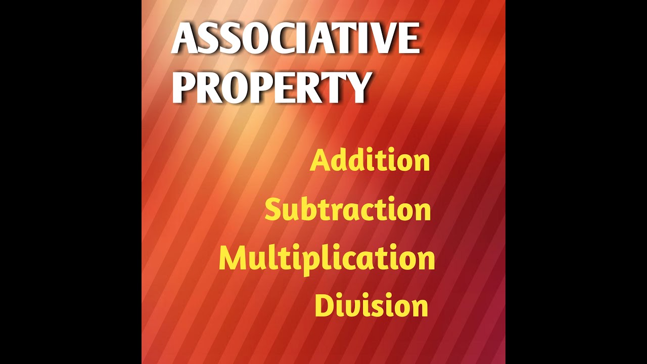 Associative property of natural numbers - YouTube