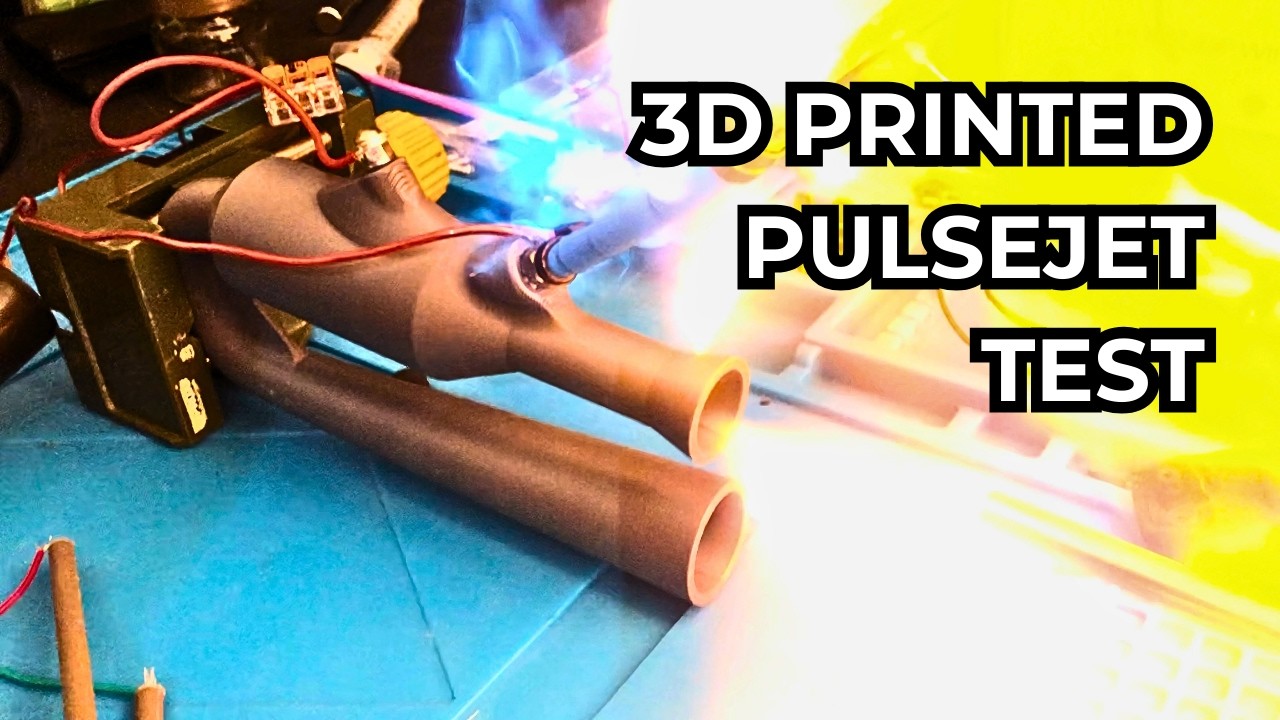 [TEST] 3D Printed Pulse Jet Prototype (first oscillations) - YouTube