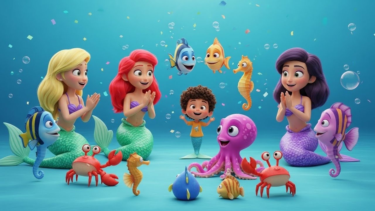 Mermaid Bridge Party 🧜‍♀️🌉 | Fun Learning & Adventure for Kids ...
