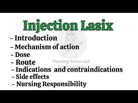 Uses Of Injection Lasix// Injection Furosemide #pharmacology #nursing ...