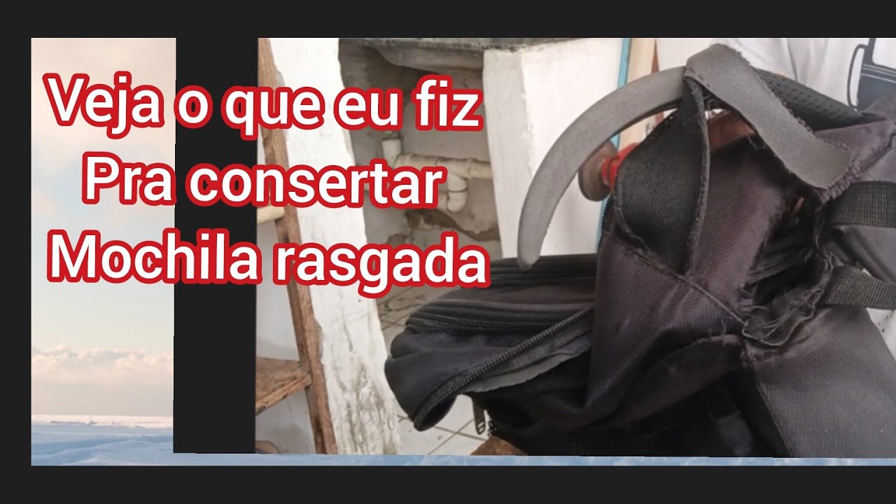 como consertar mochila rasgada - YouTube