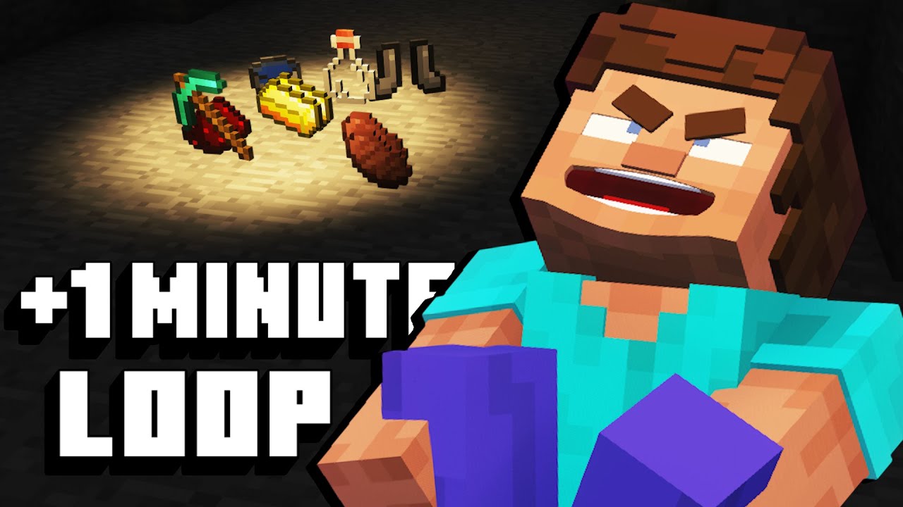 Losing your stuff in Minecraft REMAKE! (1-MIN LOOP) - YouTube