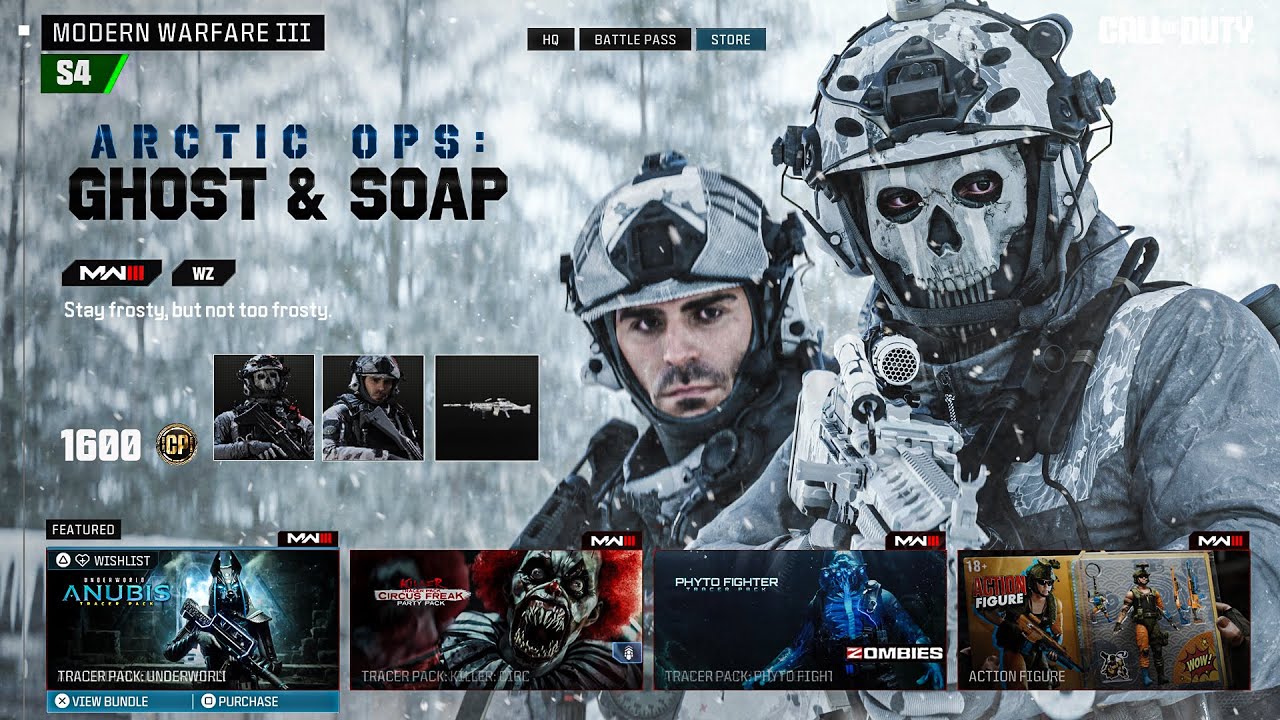 ARCTIC OPS: GHOST AND SOAP BUNDLE - SEASON 4 - MW3 - YouTube