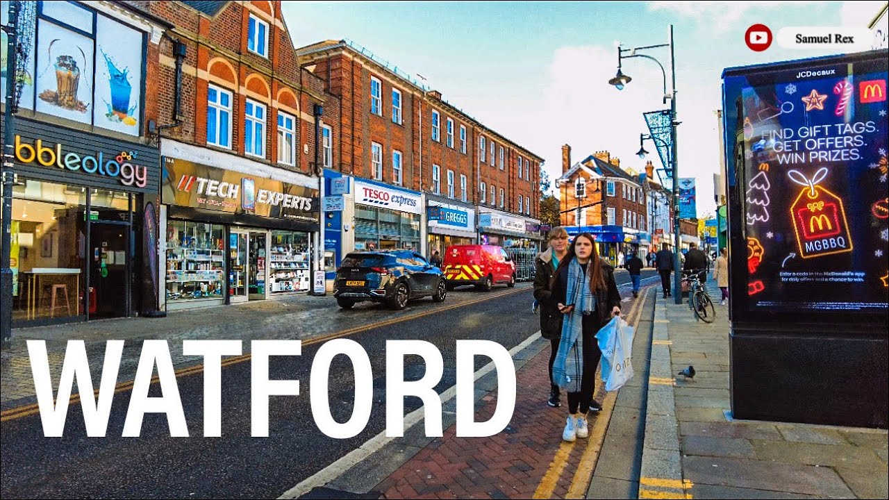 Walking Through Watford Town Centre | UK Urban Life Autumn 🍁- 2024 ...