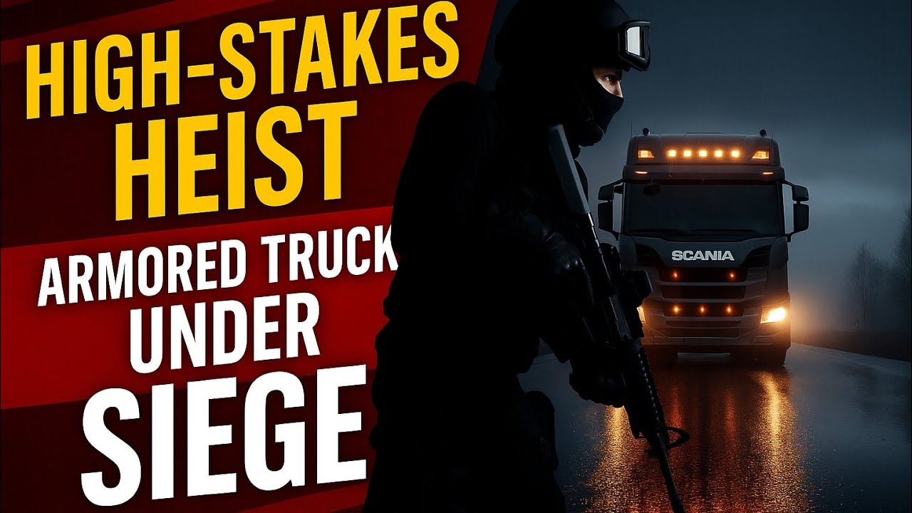 High-Stakes Heist: Armored Truck Under Siege #action - YouTube