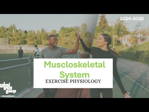 Musculoskeletal system, exercise physiology, lec 2 - YouTube