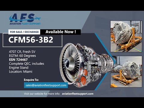 (SOLD) CFM56-3B2 ESN 724467 - YouTube