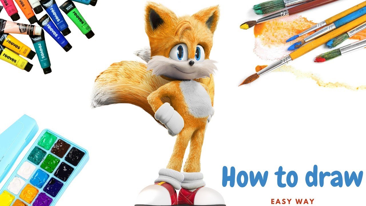 Sonic The Hedgehog | How to draw MILES TAILS | Easy Way #2 - YouTube