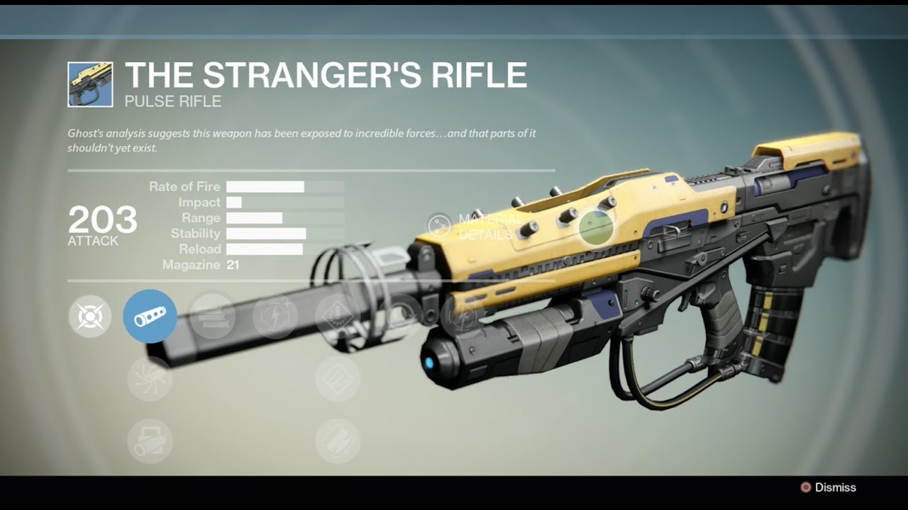 Destiny - The Stranger's Rifle Rare Weapons Guide! - YouTube