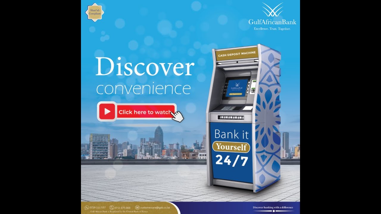 Cash Deposit Machines - Gulf African Bank - YouTube