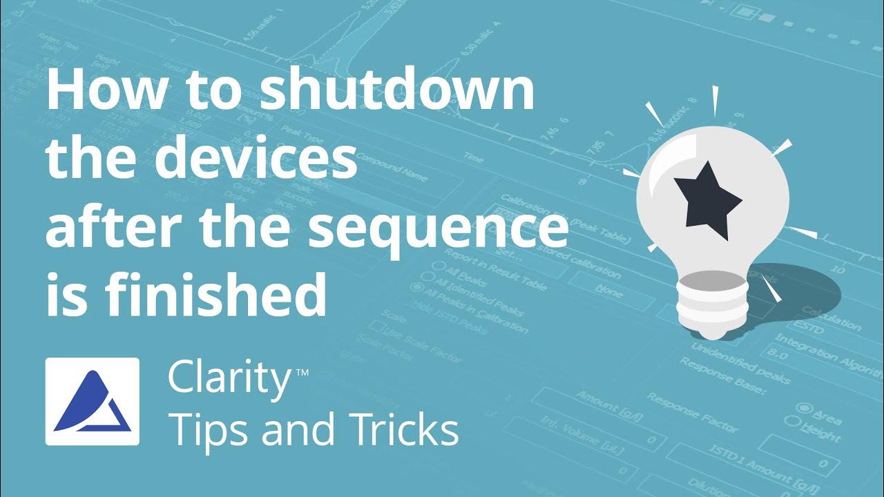 How to shutdown the devices after the sequence is finished - YouTube