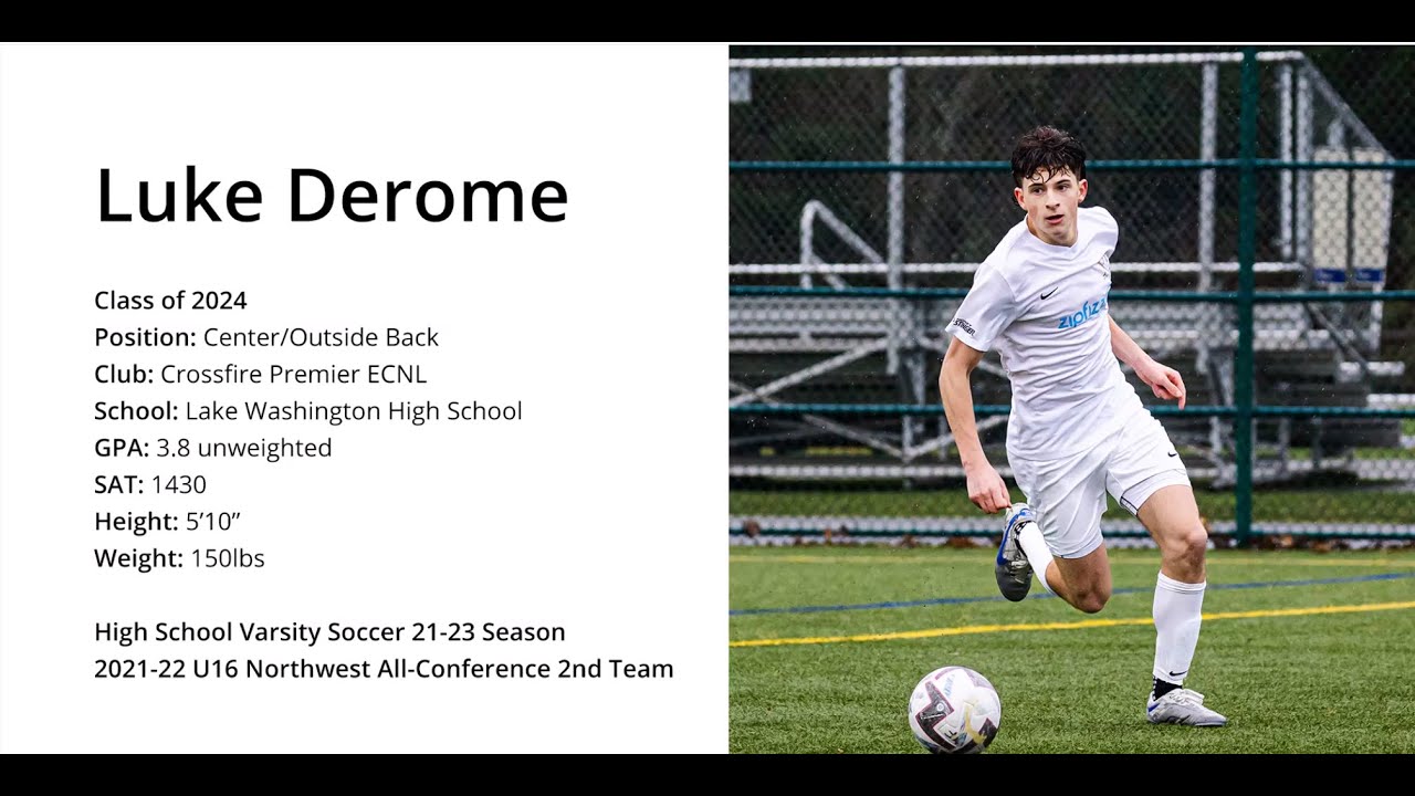 Luke Derome | Center Back | Highlights Spring 2023 - YouTube