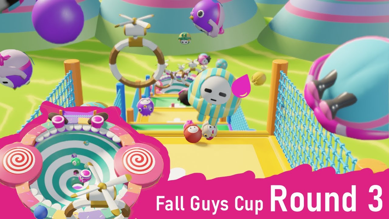 FALL GUYS CUP Marble Race! | Round 3 - YouTube