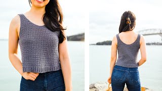 Free Crochet Singlet Pattern: Easy Summer Tank Top - Joanna's Crochet