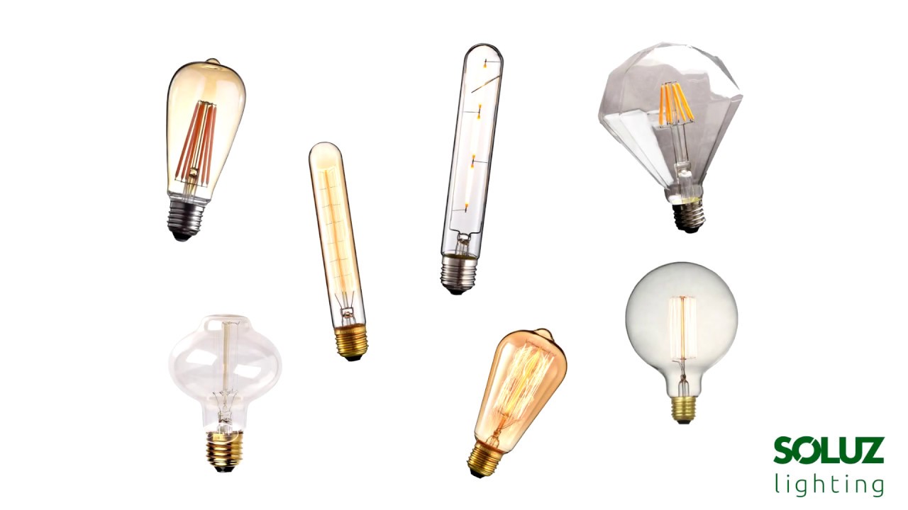 Żaróki LED i EDISON Soluz Lighting - YouTube