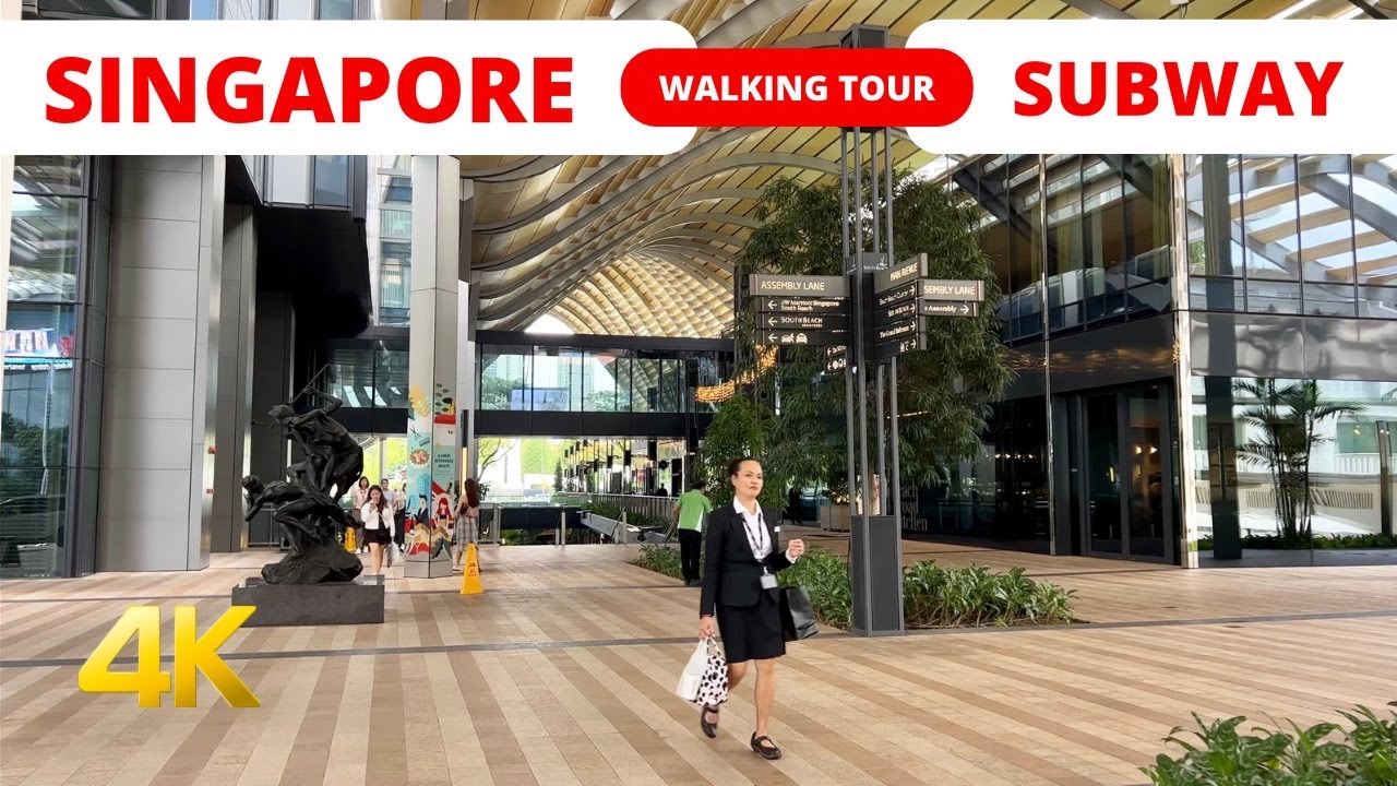 🇸🇬 Subway SINGAPORE MRT ride from Esplanade (City Holl) to Bugis - YouTube