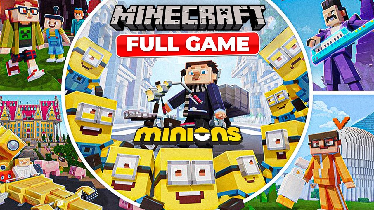 Minecraft x Minions DLC - Full Game Walkthrough - YouTube