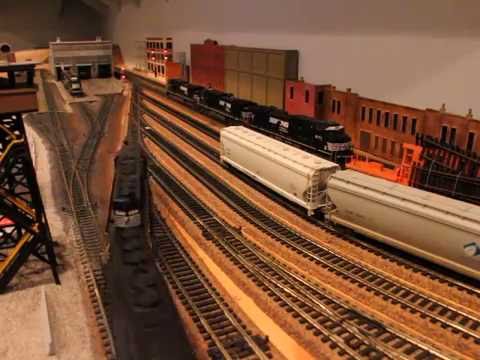 TIME LAPSE - Model Railroad Modern Ops Session - YouTube