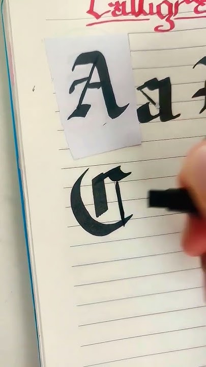 letter c in calligraphy - YouTube