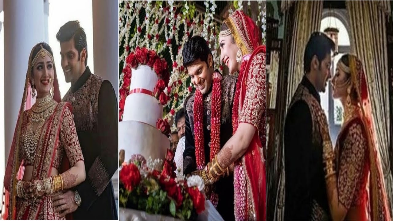 Hero Arya Shares his Wedding Photos to Fans || Arya Sayesha Marriage ...