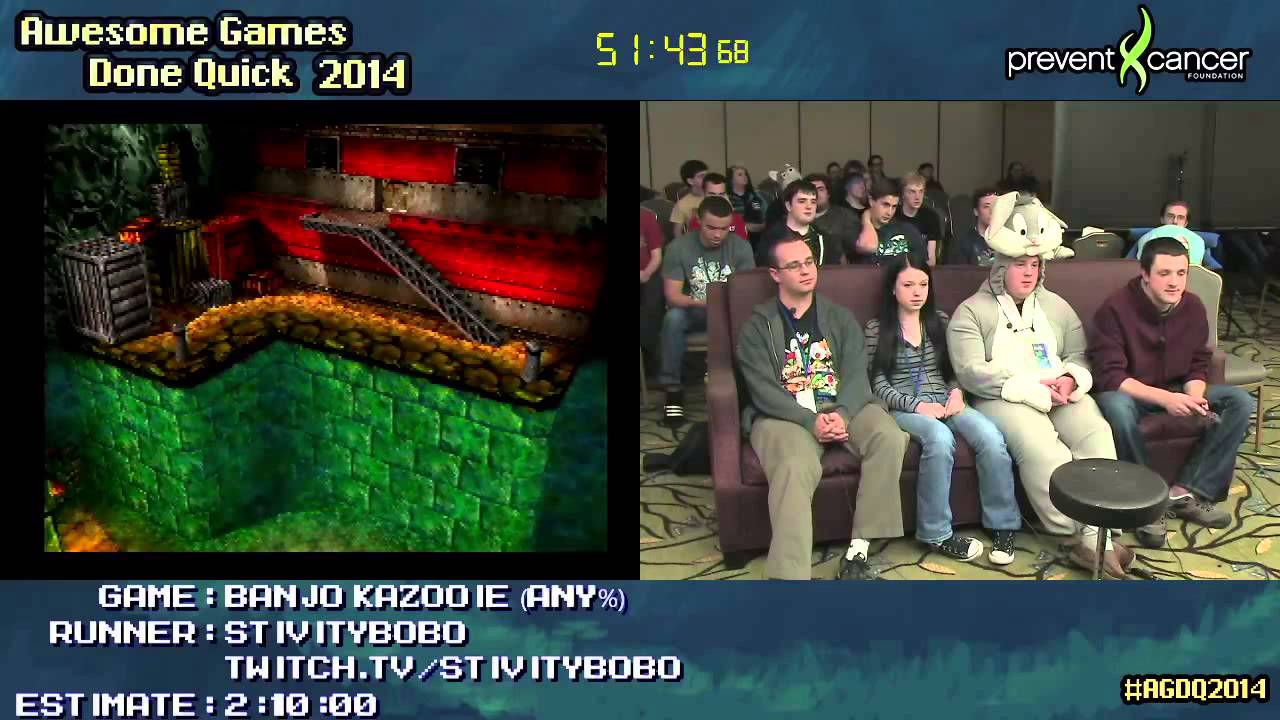 Banjo Kazooie :: SPEED RUN (1:34:54) by Stivitybobo [N64] #AGDQ 2014 ...