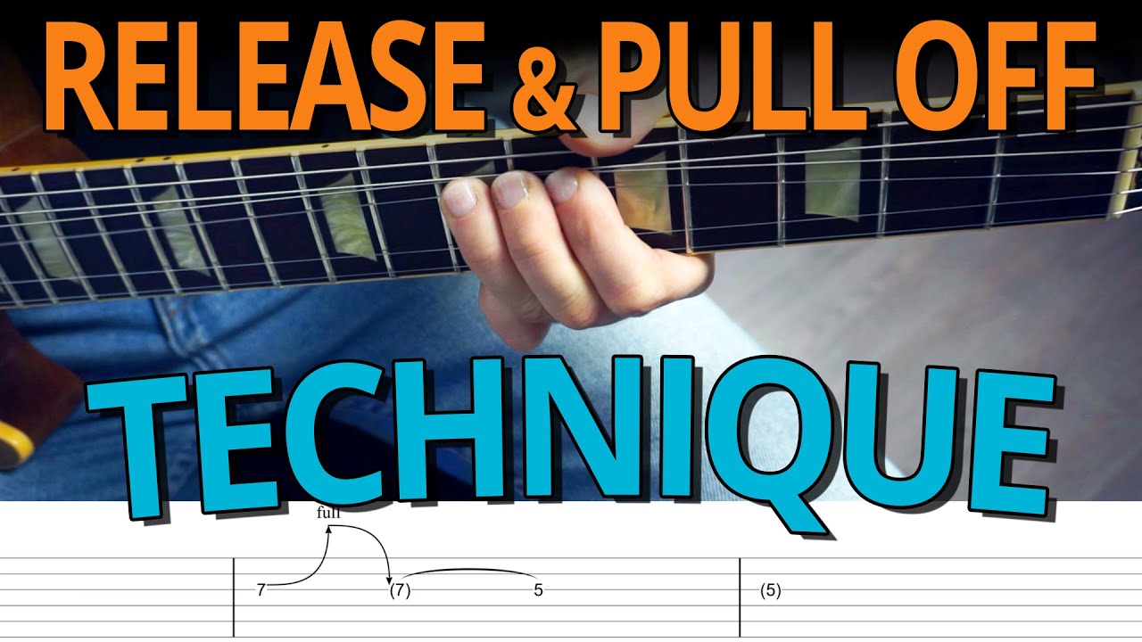 Guitar Bend, Release and Pull Off Technique - YouTube