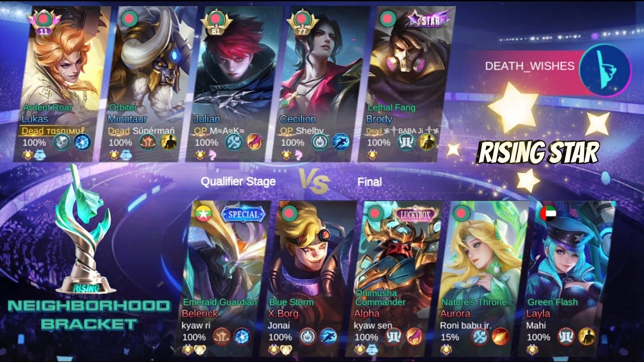 MLBB Neighborhood Bracket Final | Death WISHES’ Last Stand for Victory ...