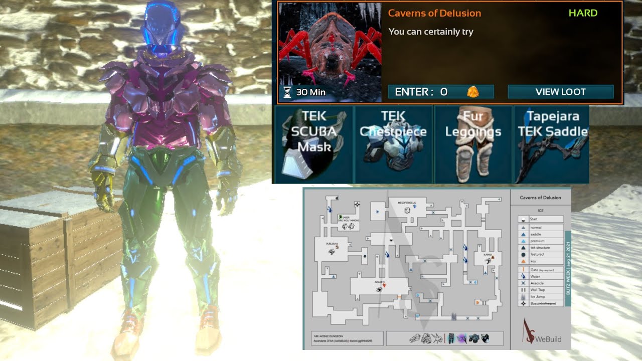 #dungeon - Cavern Of Delusion | Hero Gaming Yt #arkmobile #dungeon #map ...