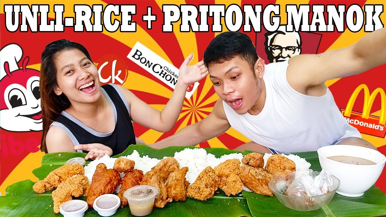 Unli-Rice and All Fast Food Fried Chickens | Food Challenge | Filipino ...