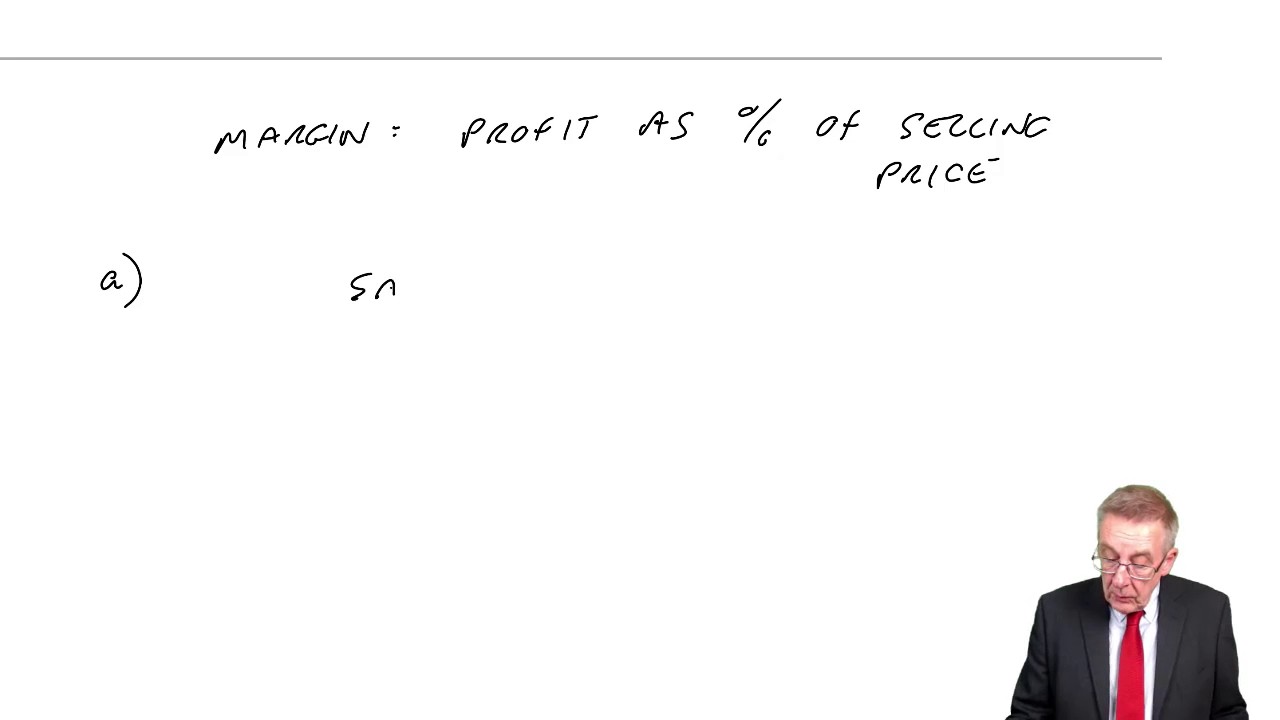 CIMA BA3 Mark-up and Margins - YouTube