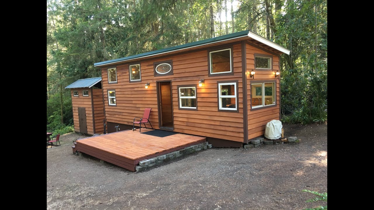 I built a Tiny Home out of an OLD Park Model Trailer on Anderson island ...