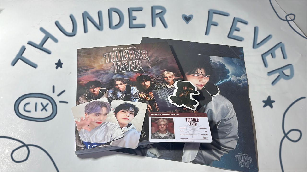CIX 7th EP Album "Thunder Fever" unboxing! - YouTube