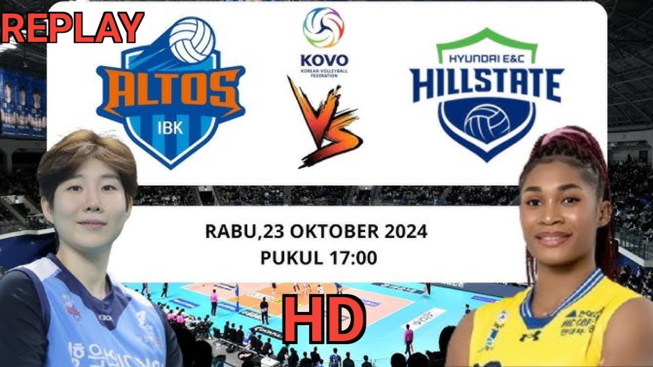 IBK ALTOS VS HYUNDAI HILLSTATE | HD | V - LEAGUE 2024/2025 - YouTube
