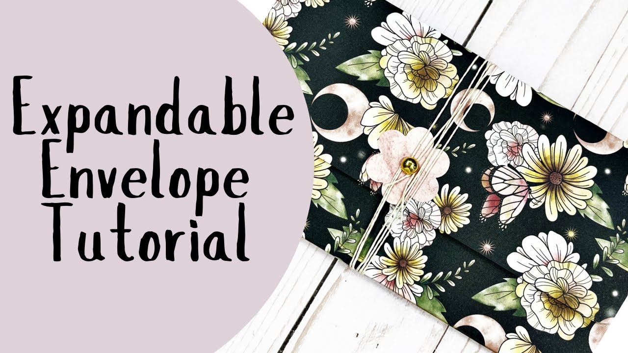 Learn How To Make An Expandable Envelope for your junk journal - YouTube