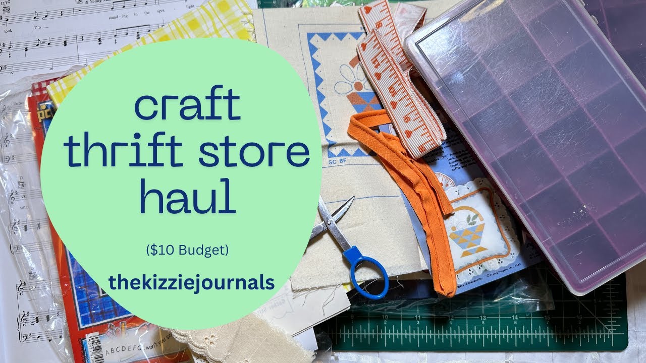 Craft Thrift Store Haul | Junk Journal Supplies Under $10 # ...