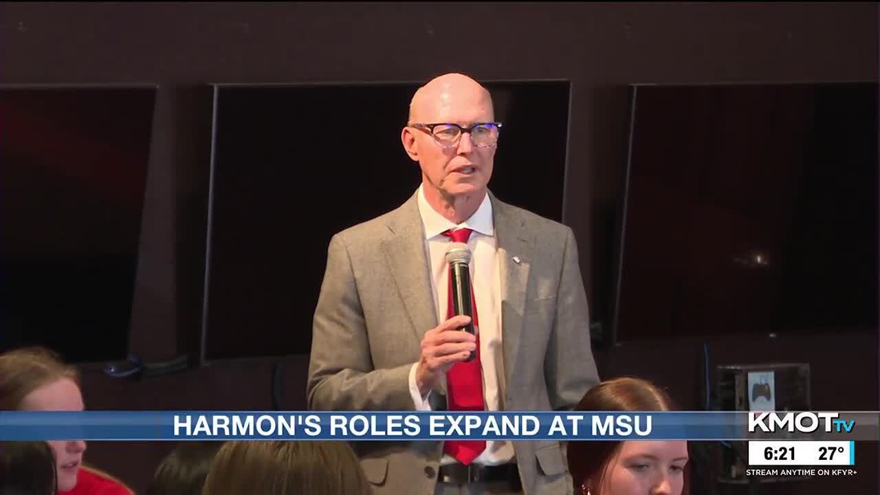 Kevin Harmon talks with KMOT about expanded role at Minot State - YouTube