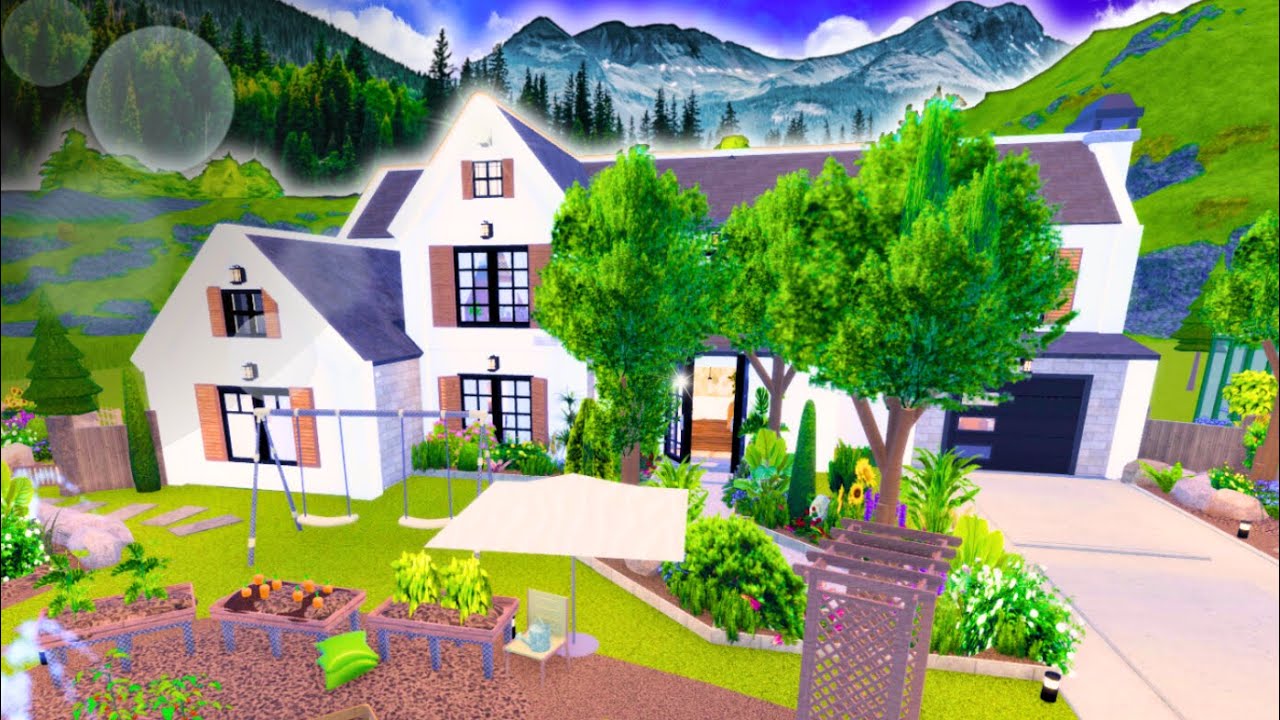 ROBLOX 🏘️⏩ Modern Family Farmhouse || Best Of RoVille Home Edition With ...