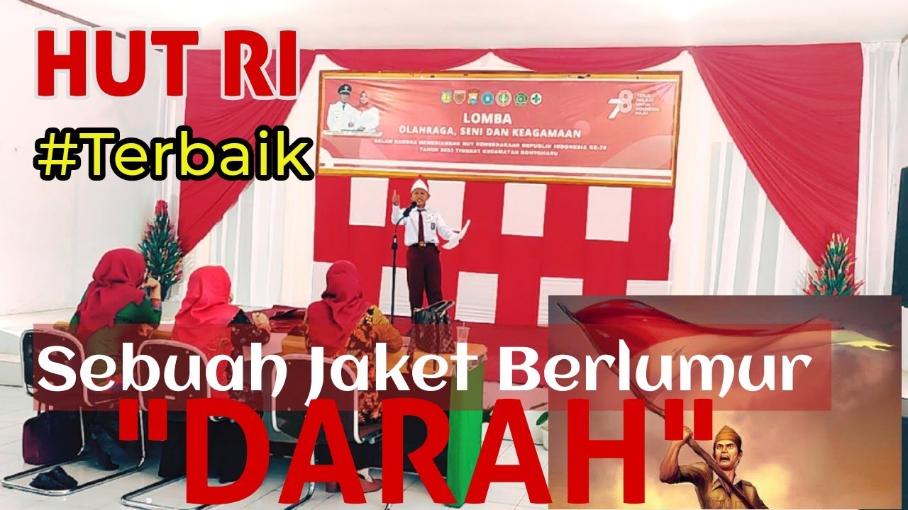 PUISI "SEBUAH JAKET BERLUMUR DARAH" KARYA TAUFIK ISMAIL OLEH MUH. REZKI ...