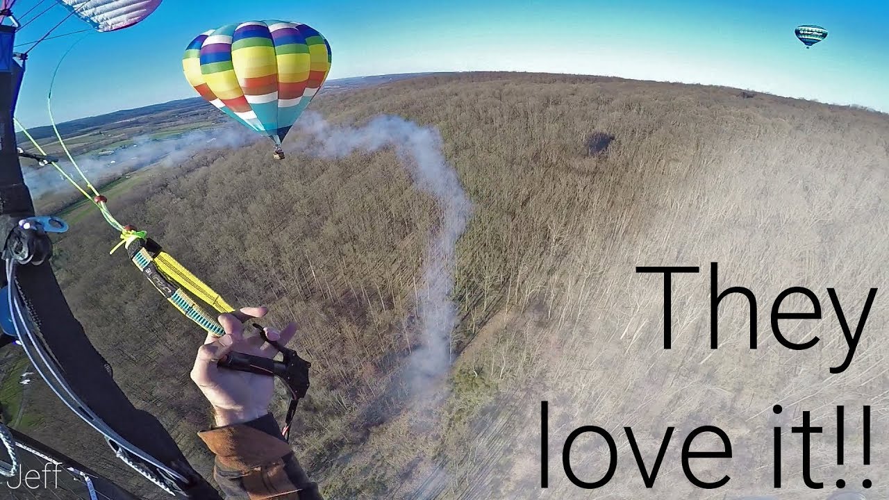 Buzzing Hot Air Balloons With Smoke!! - YouTube