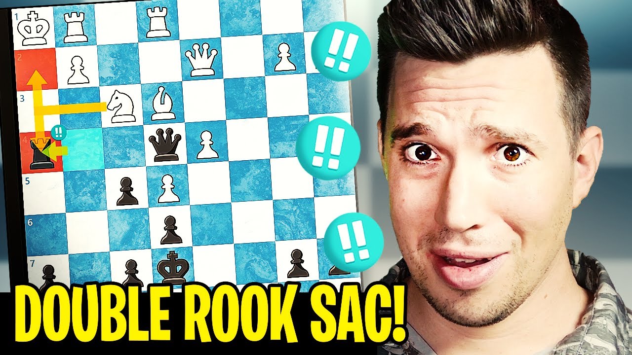 DOUBLE BRILLIANT ROOK SACRIFICE for the WIN! - YouTube