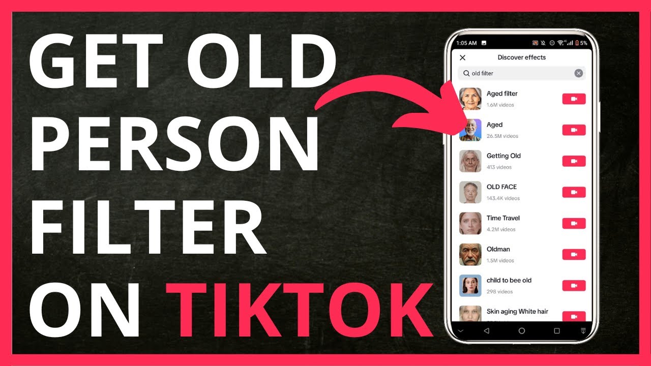 How to Get Old Person Filter on TikTok in 2024 - YouTube